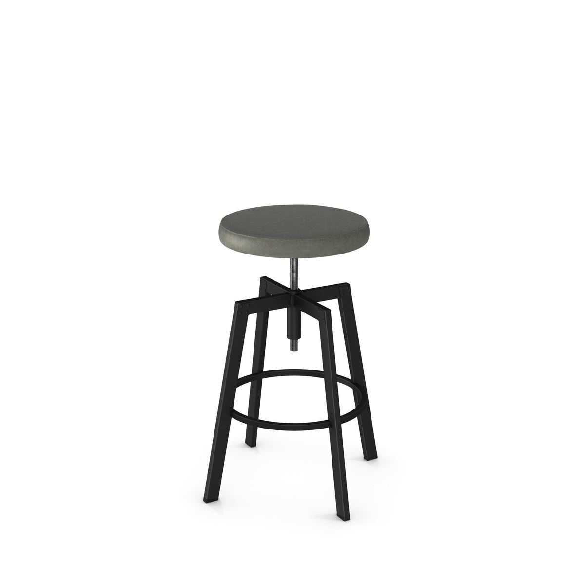 Architect - Adjustable Backless Screw Stool with Upholstered Seat by A ...